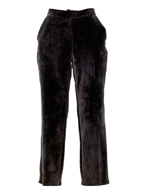 MAISON BOGOMIL Plush Straight Pants - Black