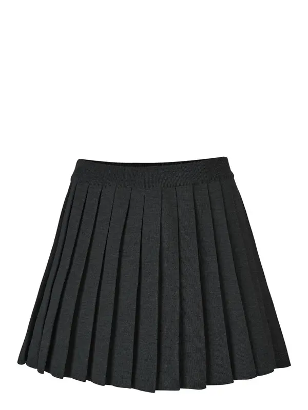 SALANIDA Pleated Mini Skirt - Black