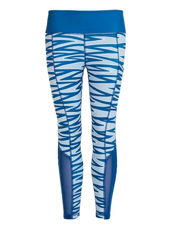 PERKY PEACH Zigzag Leggings - Blue