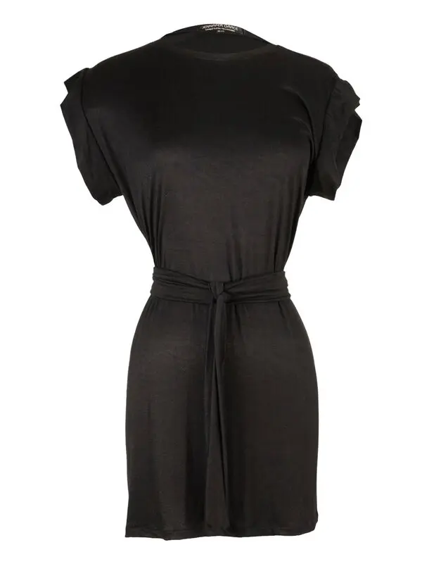 JENNAFER GRACE Tunic With Tie - Black