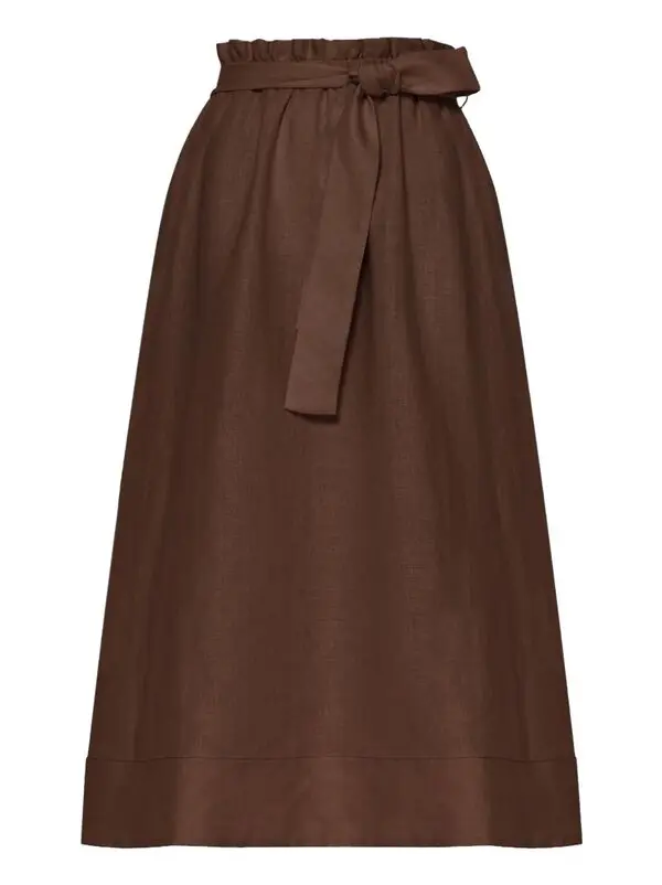HELEN MCALINDEN Meg Sandlewood Skirt - Brown