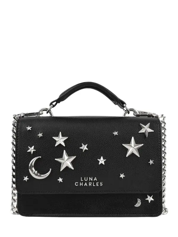 LUNA CHARLES Nova Star Studded Handbag - Black