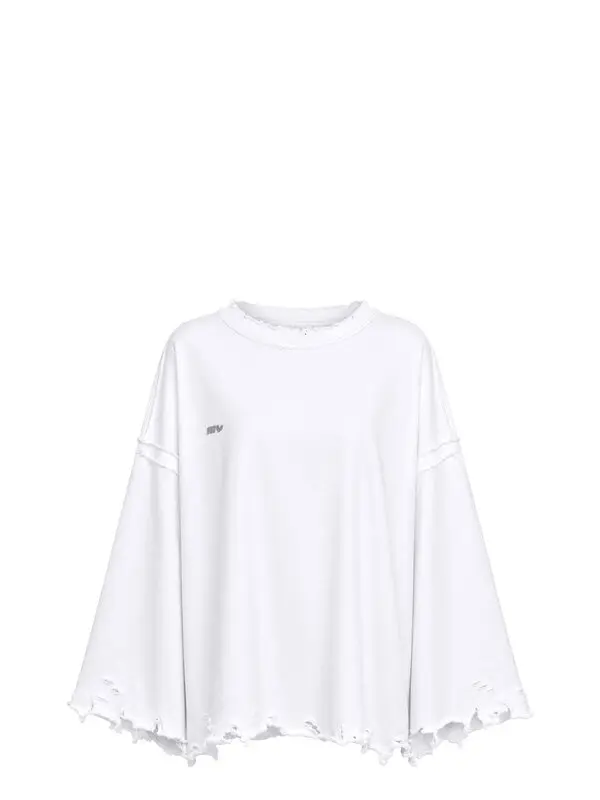 MYSIMPLICATED Oversized Cotton Sweater - White