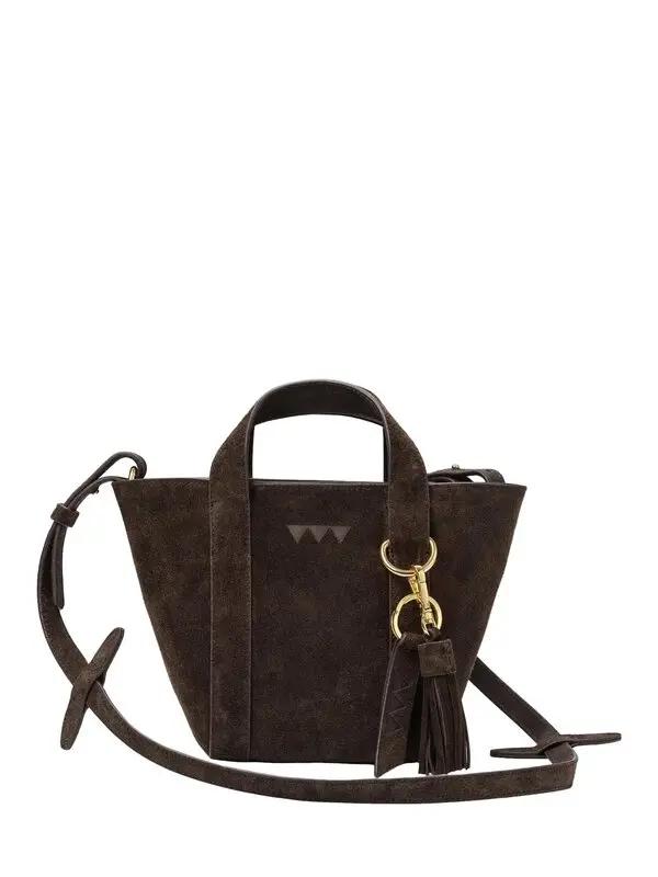 GET THE GALLOP Hay Bag Mini Suede - Brown
