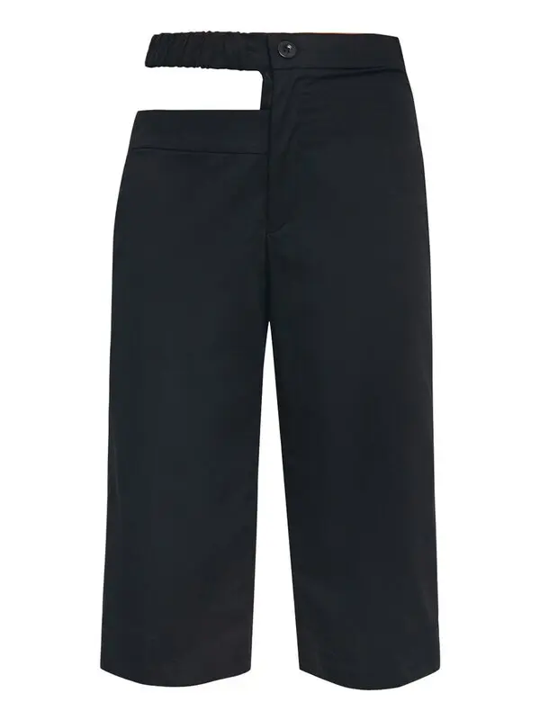 ATS THE LABEL Irina Side Slice Midi Pants - Black