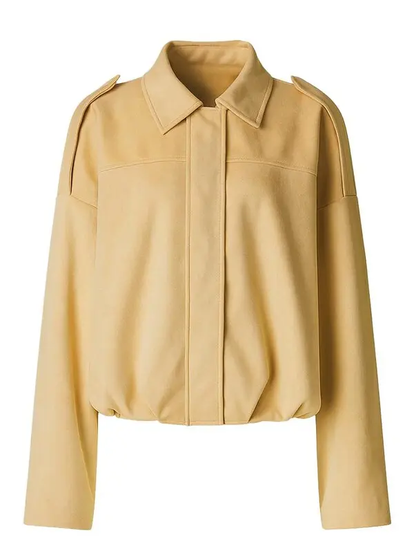 ATS THE LABEL Qiana Suede Jacket - Brown
