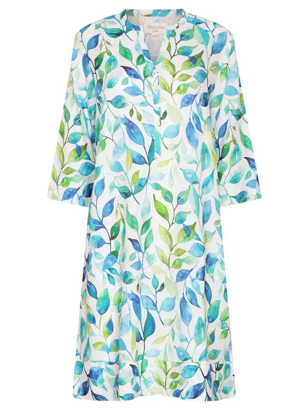 NOLOGO-CHIC Sea Crest Print Tunic Dress - Green
