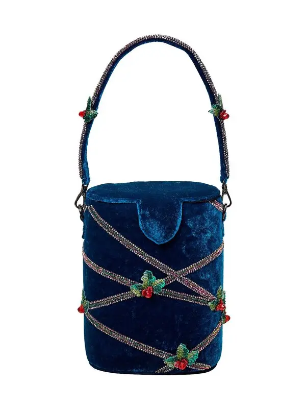 SIMITRI Knotty Or Nice Bucket Bag - Blue/green