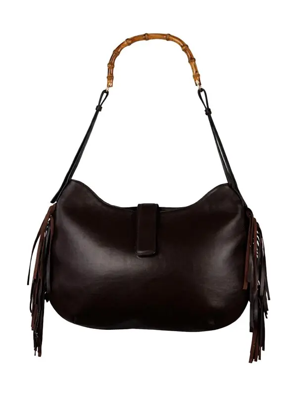 F3ROG BY RANA Maxi Fringe Gordon Bag - Brown