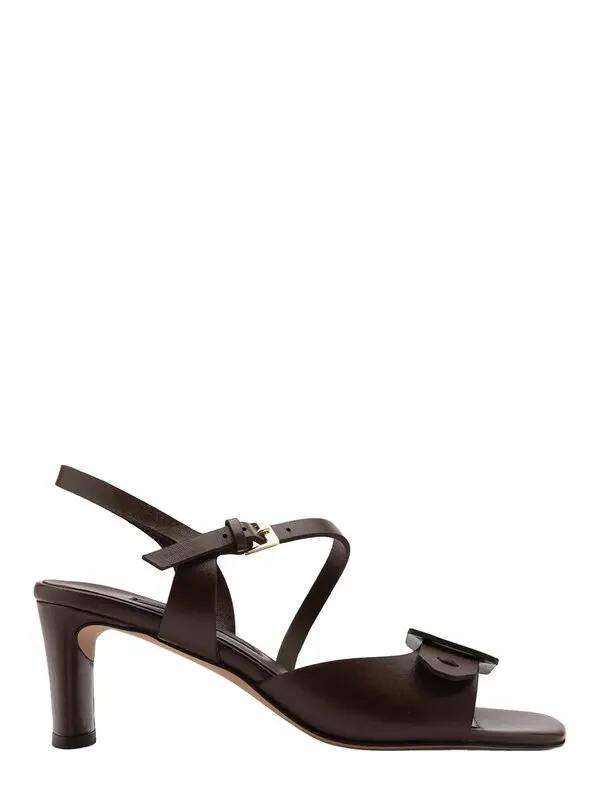 ILVI Vince Leather Heeled Sandal - Brown