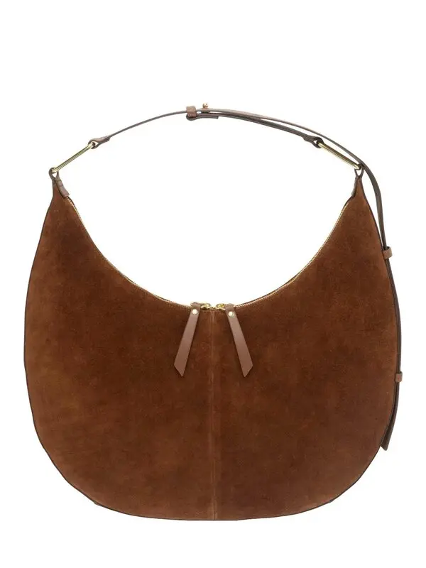 APATCHY LONDON Nora Suede Shoulder Bag - Brown
