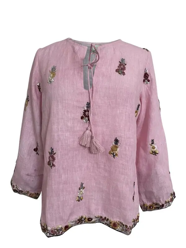 JOSHI Peasant Top - Pink