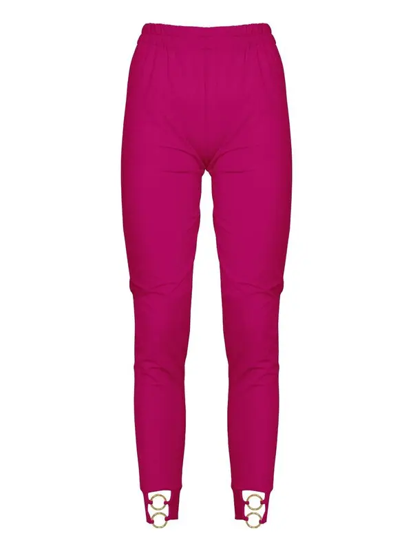 ANTONINIAS Sistine Track Pants With Golden Ring Details - Pink