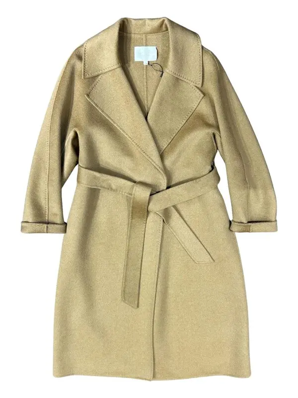 LINDSAY NICHOLAS NEW YORK Sophie Tie Detailed Coat - Beige