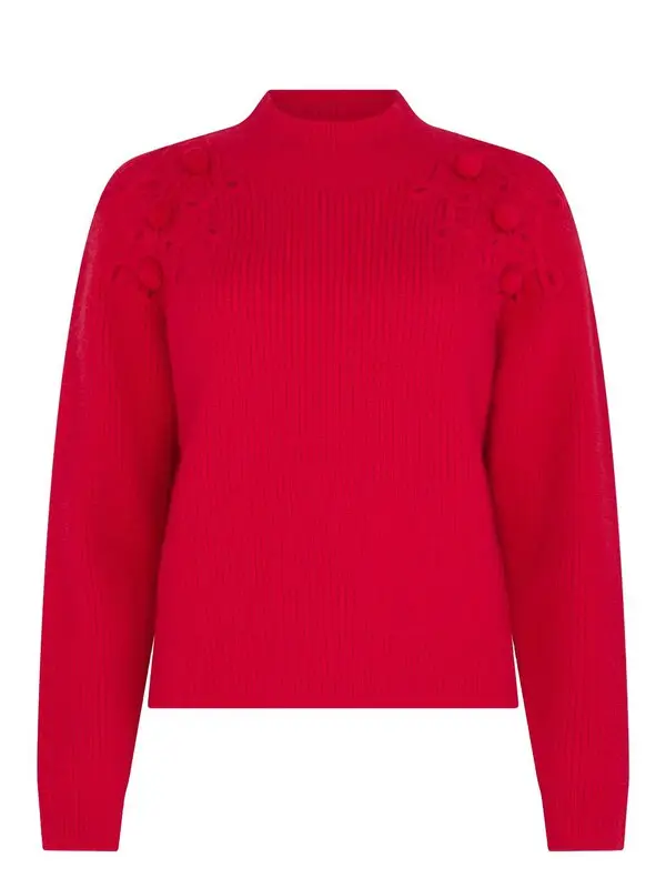 SOUR FIGS Bobble-knit Jumper - Red