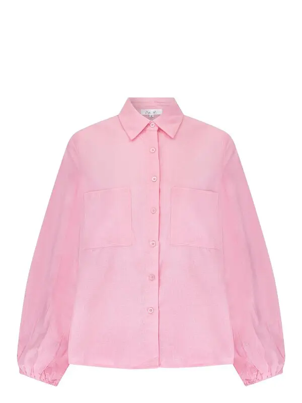 LULA-RU Carla Cotton Shirt - Pink