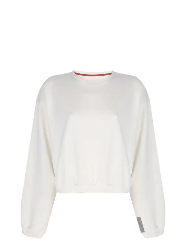 YORSTRULY Cropped Sweatshirt - White