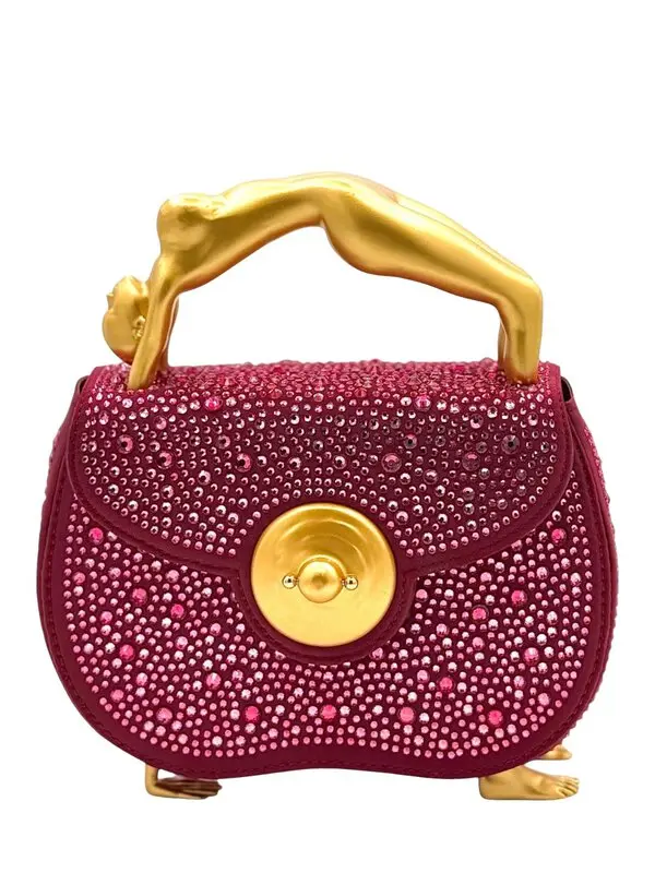 BOCCINELLI Satin Free Riot Top Handle Bag - Red/pink