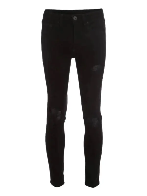 HUMAN SECRET SOCIETY Skinny Straight Vegan Patch Jean - Black