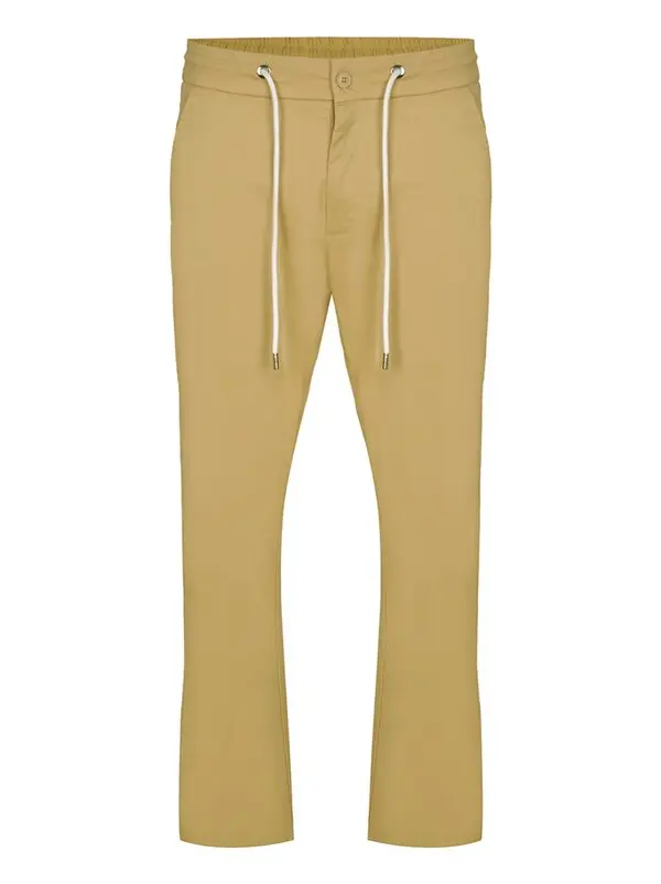 DAVID WEJ Paco Loose Fit Chinos Beige - Brown