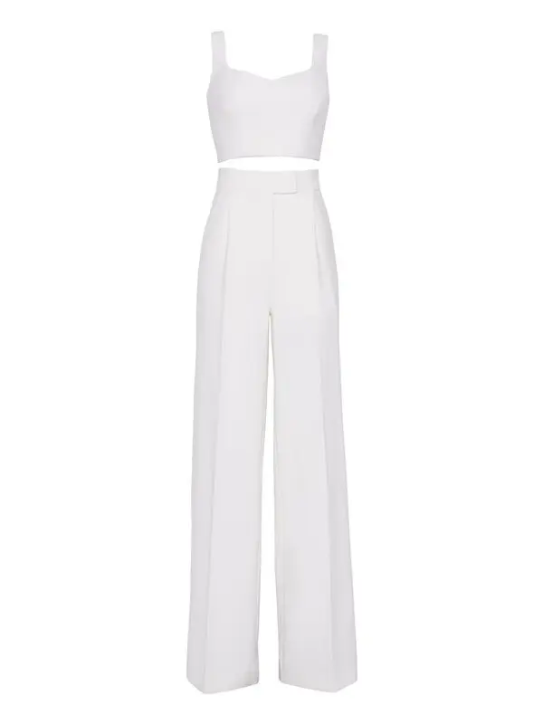 NOMI FAME Pant Set With Sleeveless Top - White