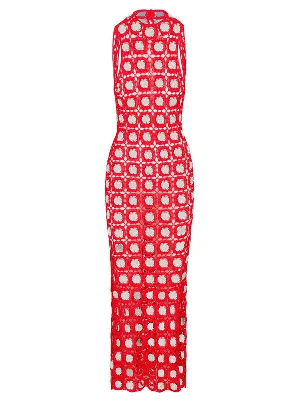 DELFI COLLECTIVE Selene Flare Gown - Red