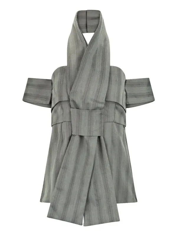 BOUTIQUE KAOTIQUE Multi-layered Top - Grey