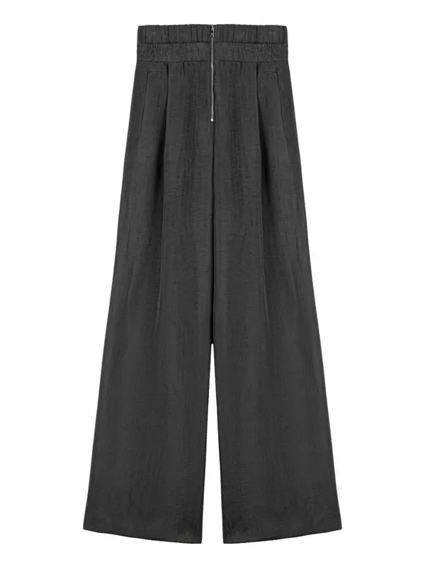 NOCTURNE Relaxed Wide-leg Pants - Grey