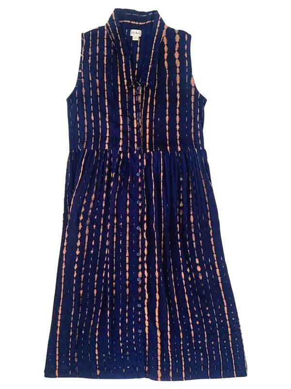 Pink Haley Tina Midi Dress - Blue