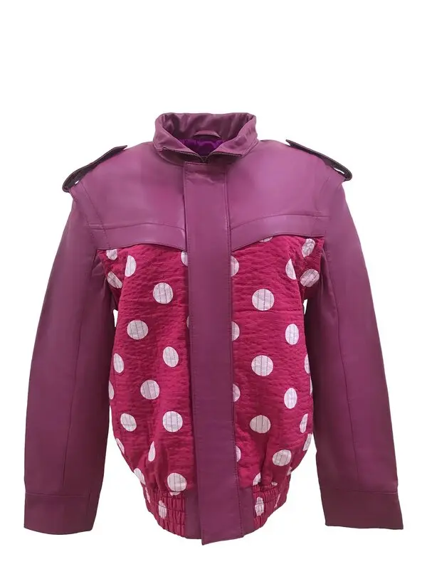 ZASTASTUDIO Orbitar Leather Jacket - Pink