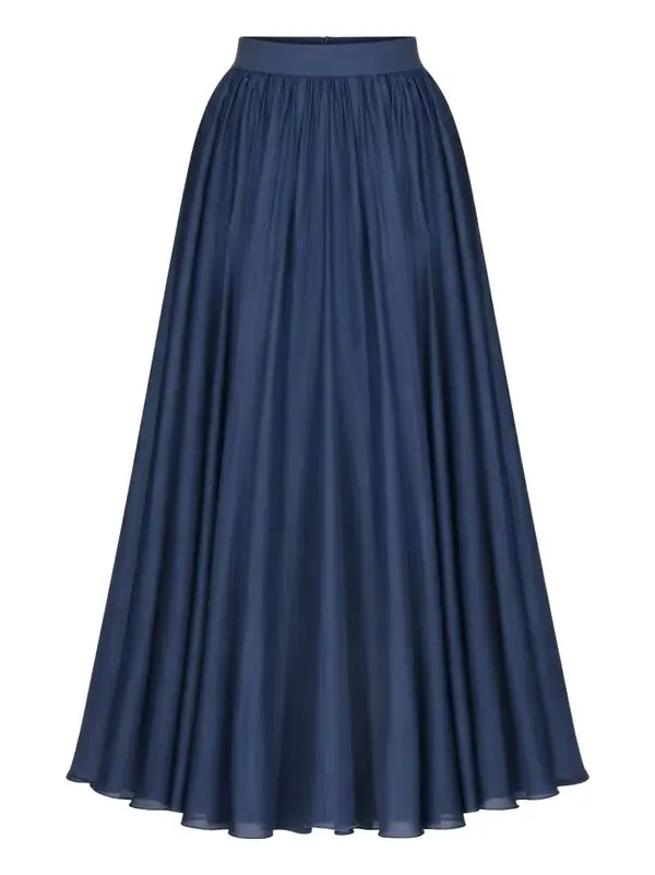 ELSAVA Midi Skirt - Blue