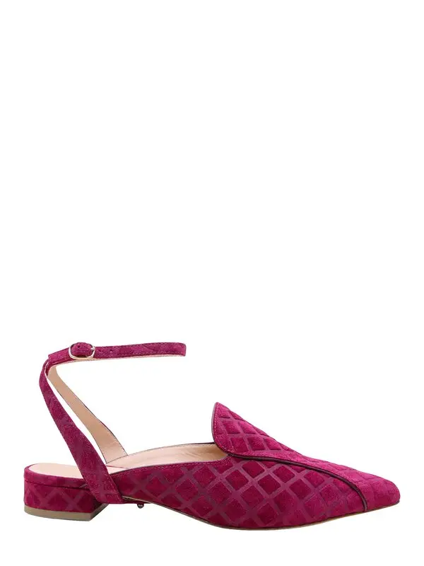 ALTERRE Pointed Loafer With Detachable Strap - Purple/red