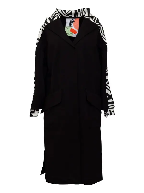 ARTISTA Graphic Detail Coat - Black