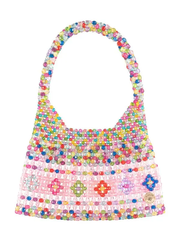 TILLIE BEADS Charm Bead Bag - Pink