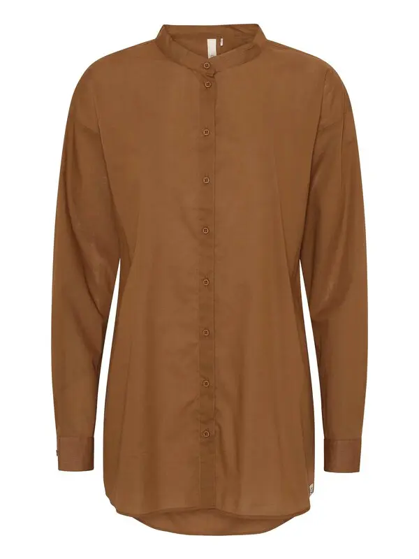 GROBUND Liva Organic Cotton Shirt - Brown