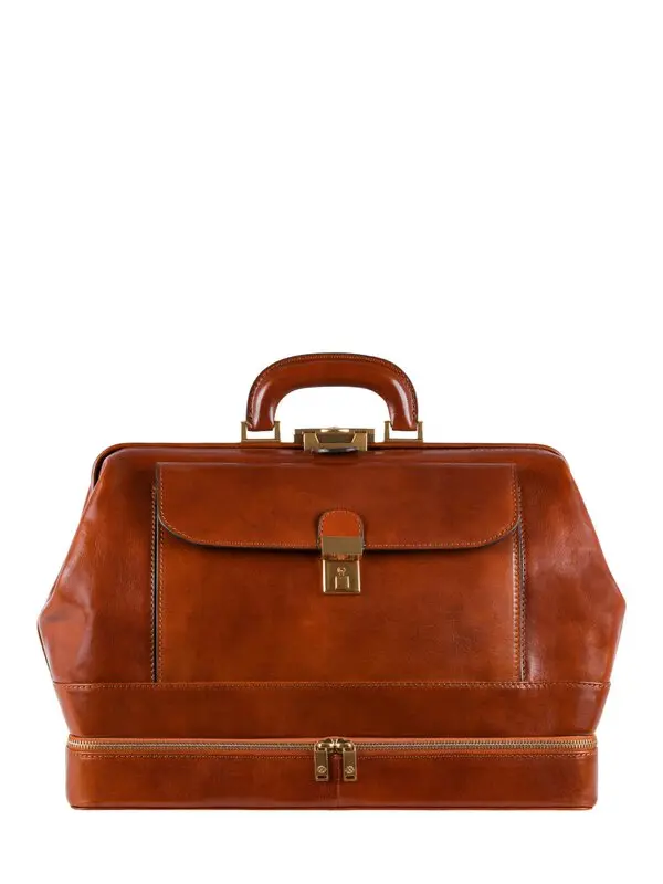 TIME RESISTANCE Master & Margarita Doctor Bag - Brown
