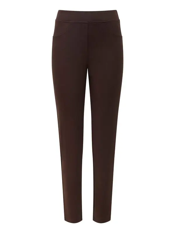 JAMES LAKELAND Cigarette Trousers - Brown
