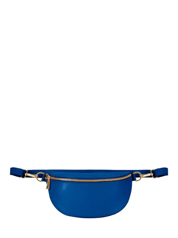BETSY & FLOSS Zadar Leather Crossbody And Waist Bag - Blue
