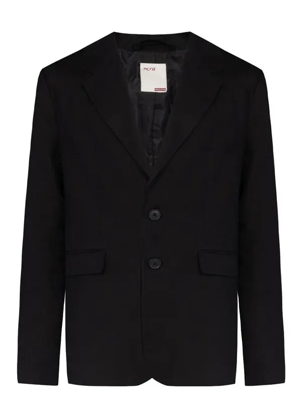 PCFG Free Heaven Linen Suit Blazer Jet - Black