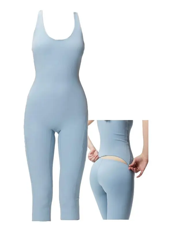 MONOSUIT Sky Racerback Sleeveless Bodysuit - Blue