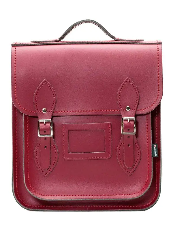 ZATCHELS Handmade Leather City Backpack - Red