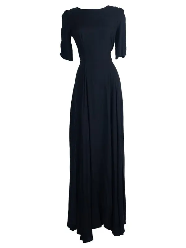JENNAFER GRACE Reversible Fitted Maxi Dress - Black