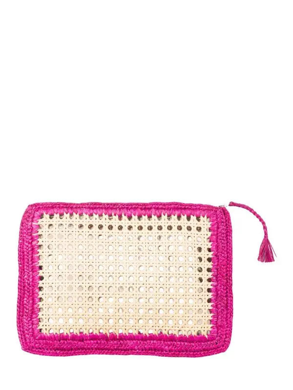 ZANATANY CONCEPTS Cannage Pouch - Pink
