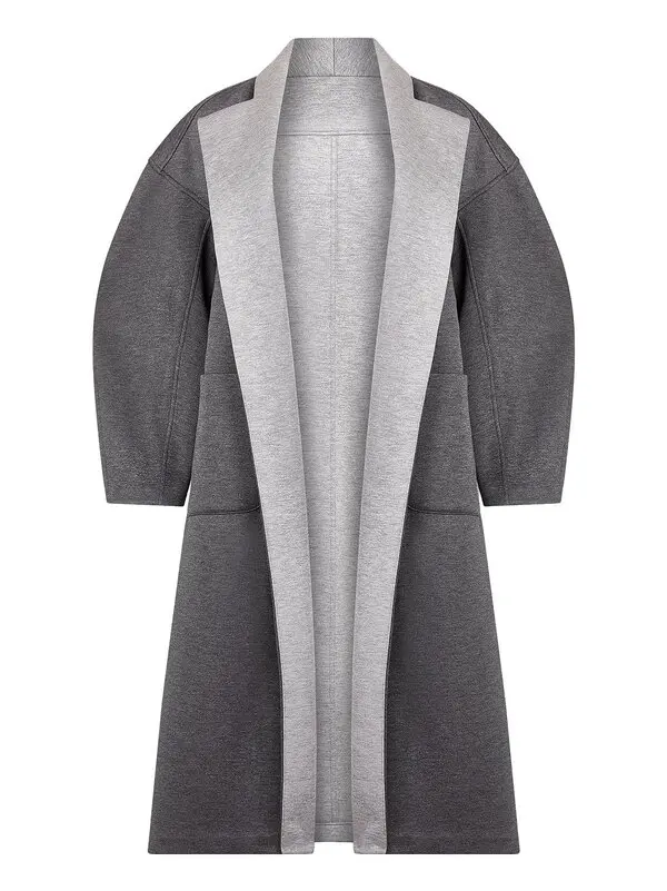 NIRAN Amanda Gray Scuba Kimono Jacket - Grey
