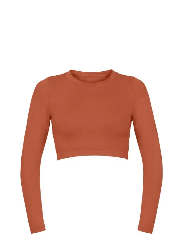 SUNSITIVA Upf 50+ Sunshield Crop Top - Brown