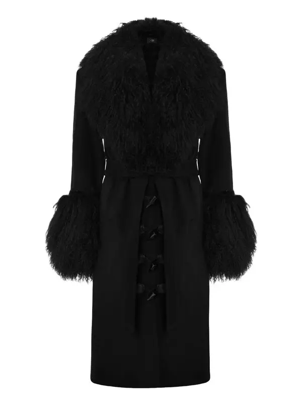 OW Frances Wool Coat - Black
