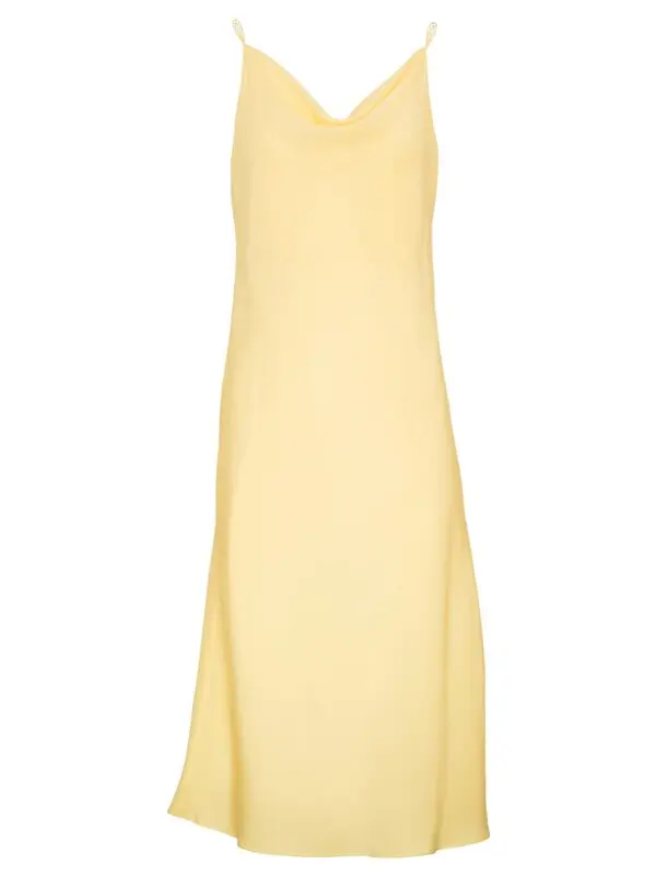 MIONÈ Isabelle Midi Slip Dress - Yellow