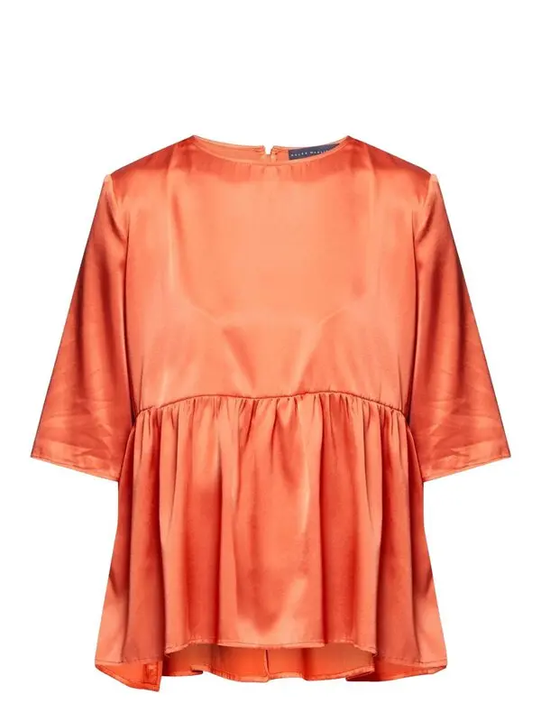 HELEN MCALINDEN Elsa Silk Blouse - Orange