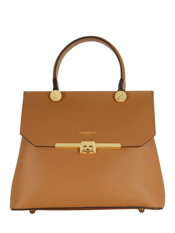 LE PARMENTIER Atlanta Top Handle Satchel Bag - Brown