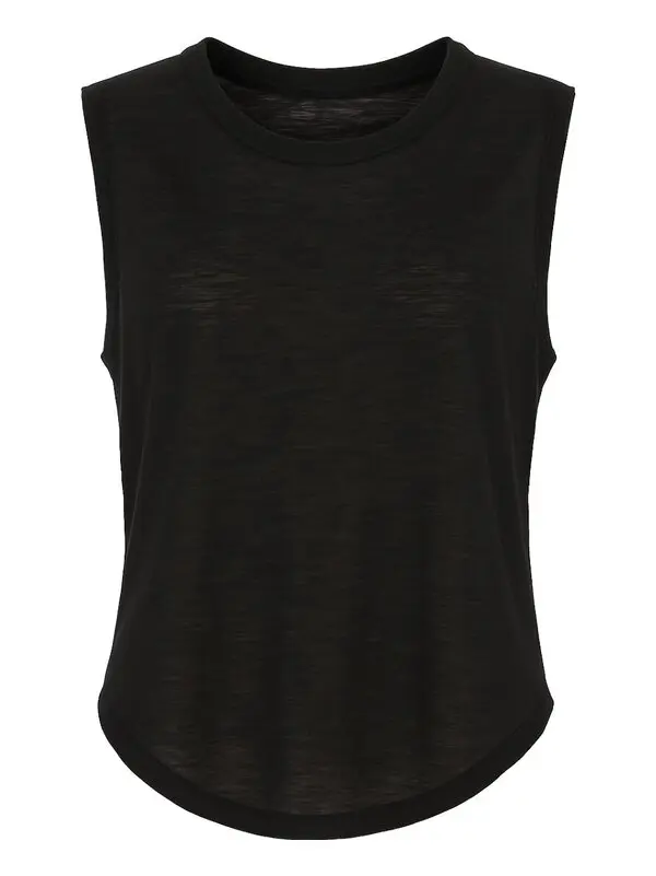 ALTRA VOLTA Sheer Essence Sleeveless Top - Black